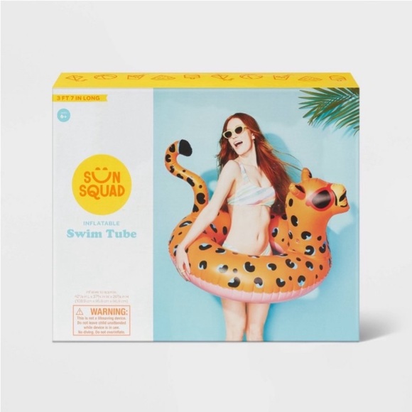 Sun Squad | Toys | Set Of Two 37 Sun Squad Cheetah Inflatable Swim ...